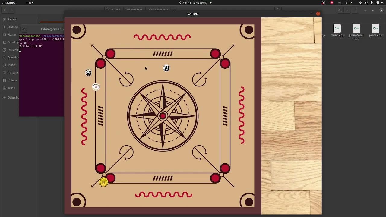 Carrom | 2D Game on Linux Using C++ (SDL2 Library) - YouTube