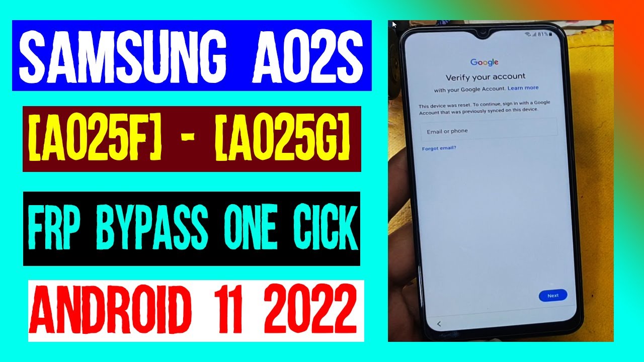 Samsung A02s (A025F) FRP BYPASS | Samsung A025f Frp Bypass 2022 | AQUA ...