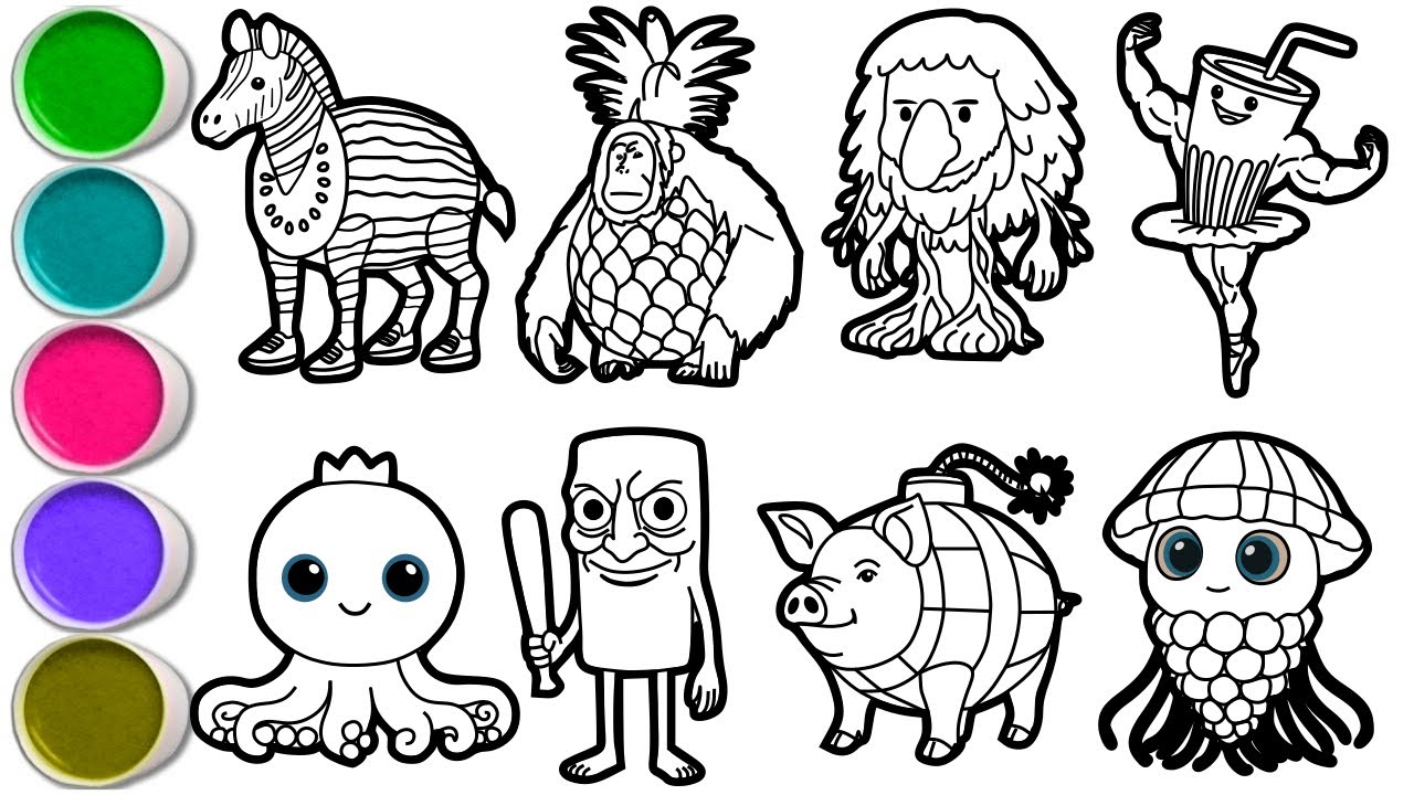 Draw Weird & Iconic Italian Meme Characters in 22 Minutes! Zibra Zubra ...