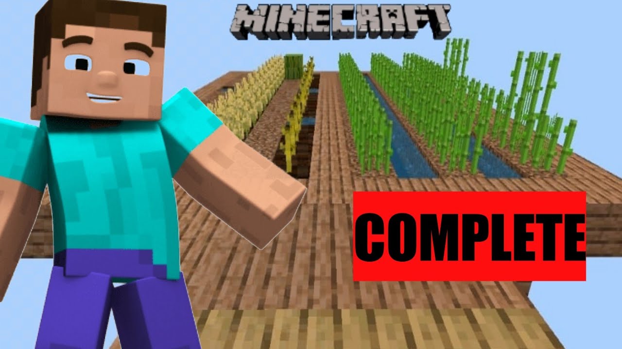making farm in one Block (complete) - YouTube