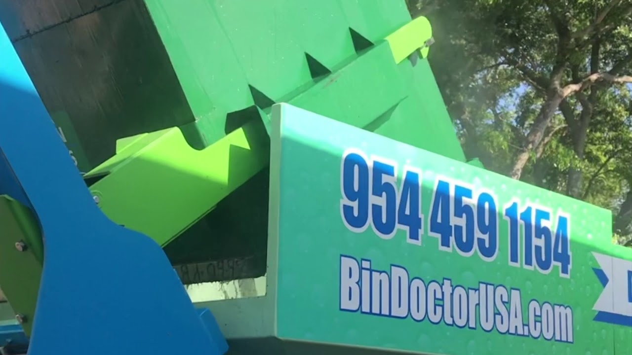 Bin Doctor Commercial Dumpster Sanitizing Service - YouTube