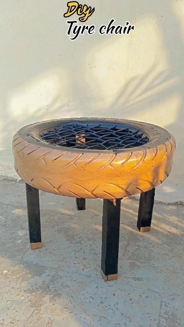 Diy tyre chair #tyrechair #diy #tyrediy - YouTube