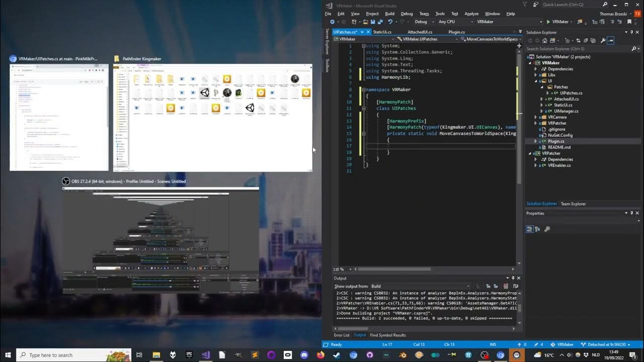 How To Make A Mono Unity Vr Mod Ui To World By Hooking Game Functions Youtube