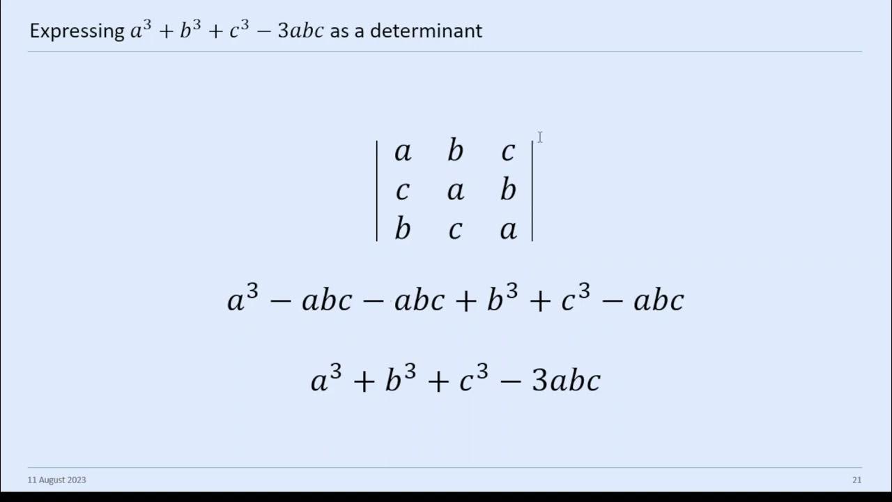 Mathematical Olympiad. Factorise a^3+b^3+c^3-3abc - YouTube