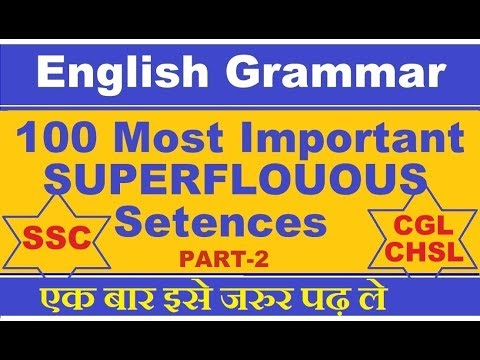 100 Superfluous sentences English Grammar Part 2 - YouTube