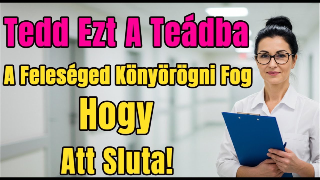1 Teáskanálnyit Teszek A Reggeli Teámba, A Feleségem Könyörög, Hogy ...