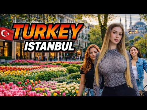 Istanbul Tulip Festival 2026 🌷 Stunning Spring Walk | Emirgan Park 4K