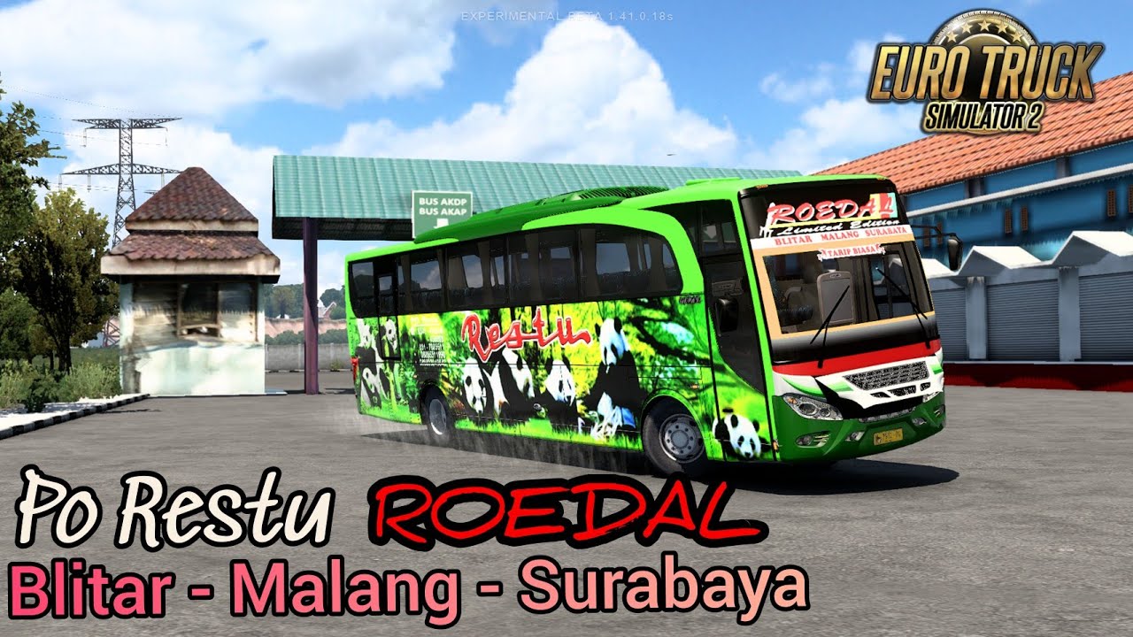 Pesona Jam Rapat Jalur Selatan !! PO RESTU PANDA "Roedal" Blitar ...