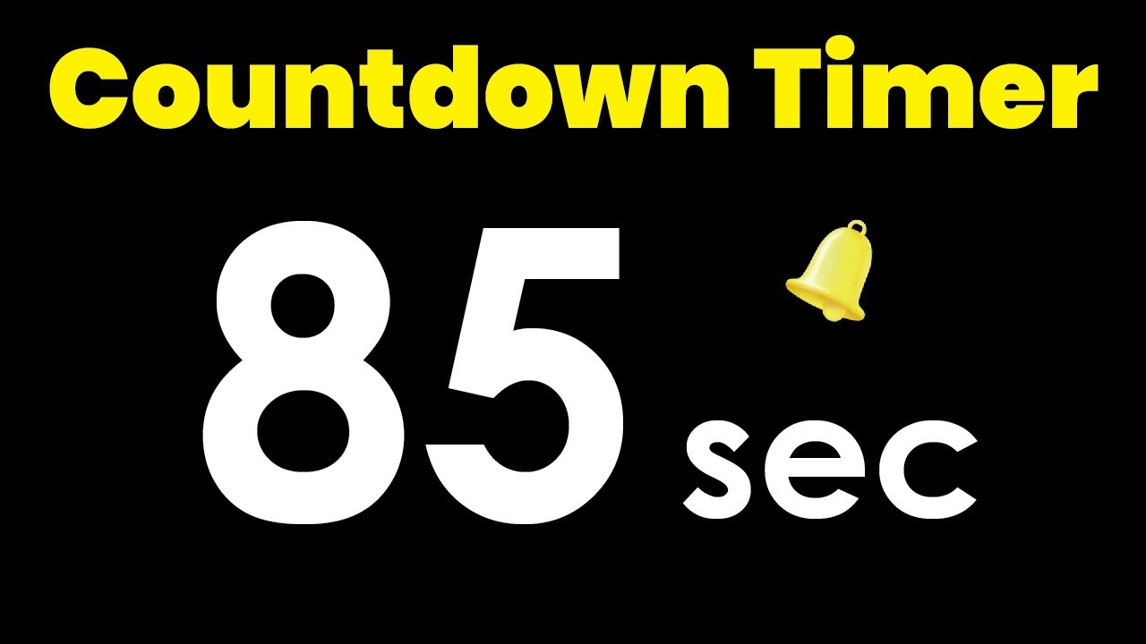 85 second Countdown Timer with Alarm #timerstore #85s #countdown - YouTube
