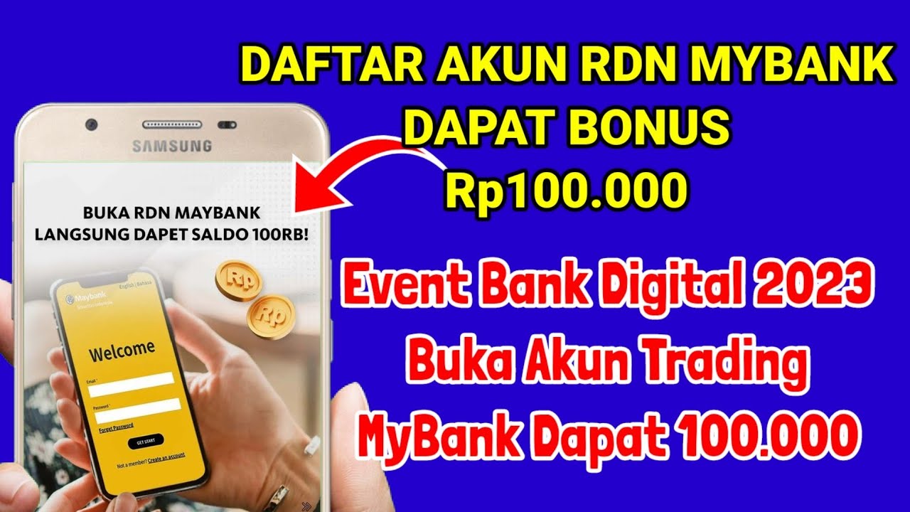 DAFTAR RDN MYBANK, DAPAT 100.000, EVENT BANK DIGITAL TERBARU ! APLIKASI ...