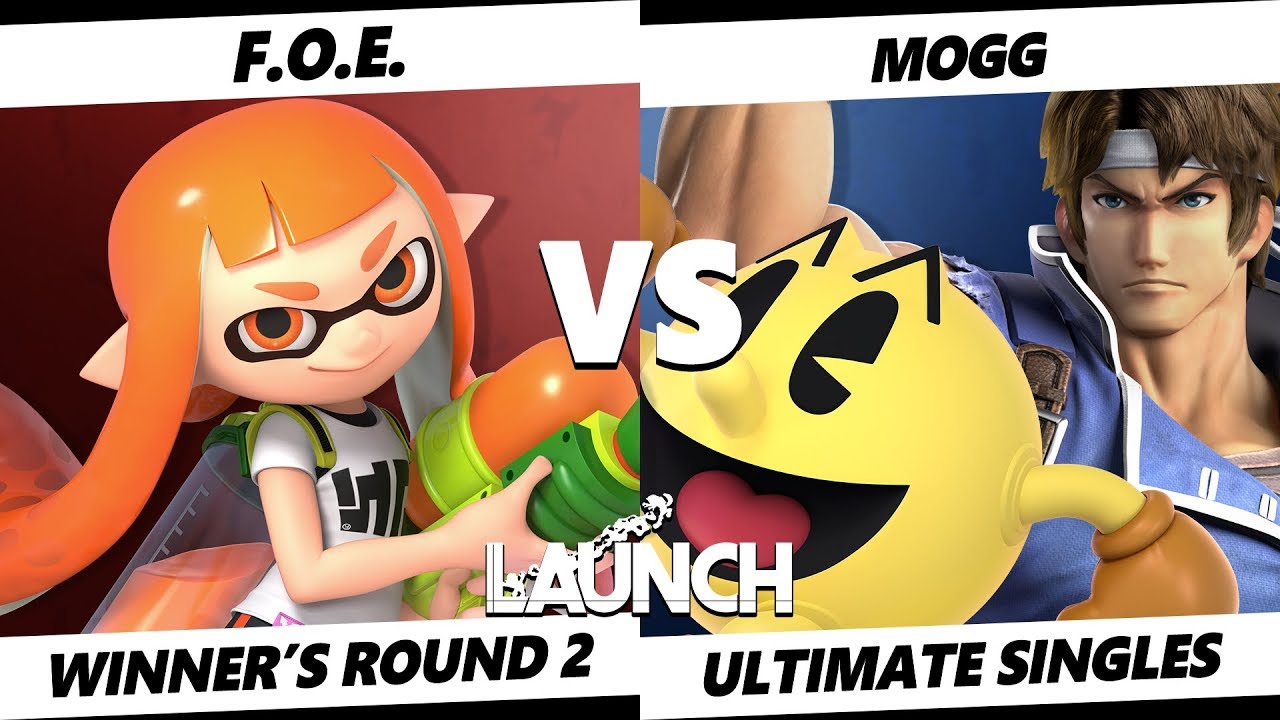 Launch Smash Ultimate - F.O.E. (Inkling) VS Mogg (Richter, Pac-Man ...