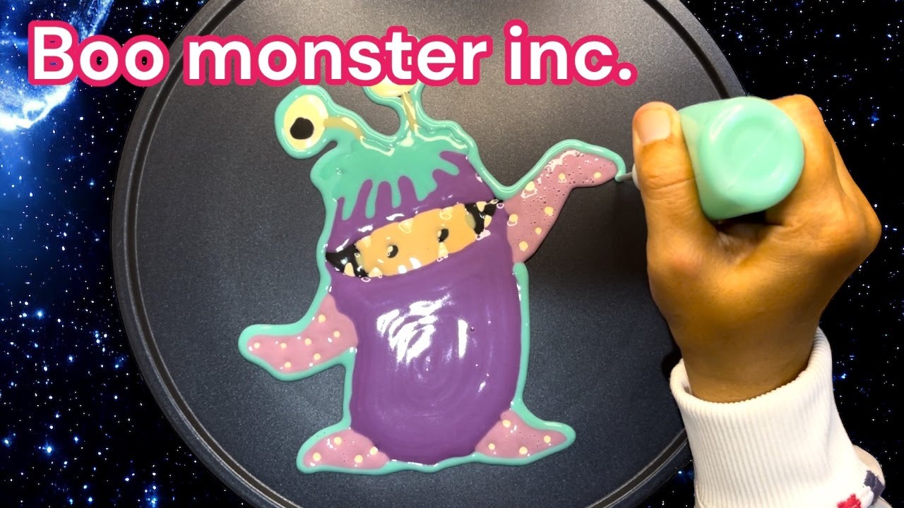 Boo Monster Inc Pancake Art - Monster Cartoon, Monster Inc boo, Pancake ...