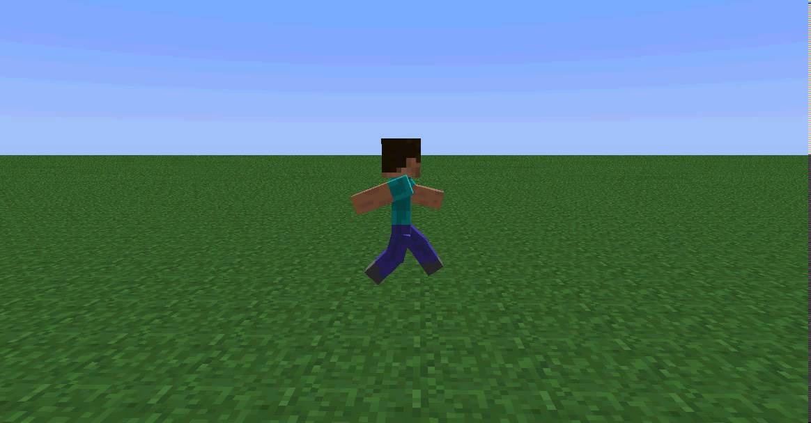 Simple Steve Walking Animation Testing(No Sound) - YouTube