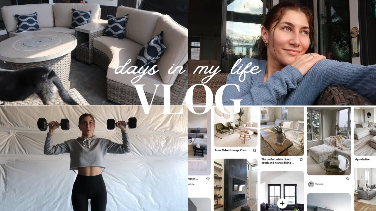 VLOG // Pinterest inspo for new house, at home workout, new patio ...