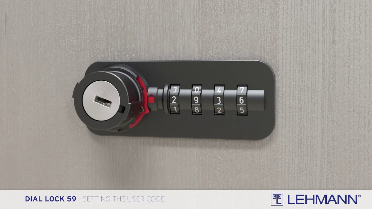 Dial Lock 59 - Fixcode - Setting the User Code - YouTube