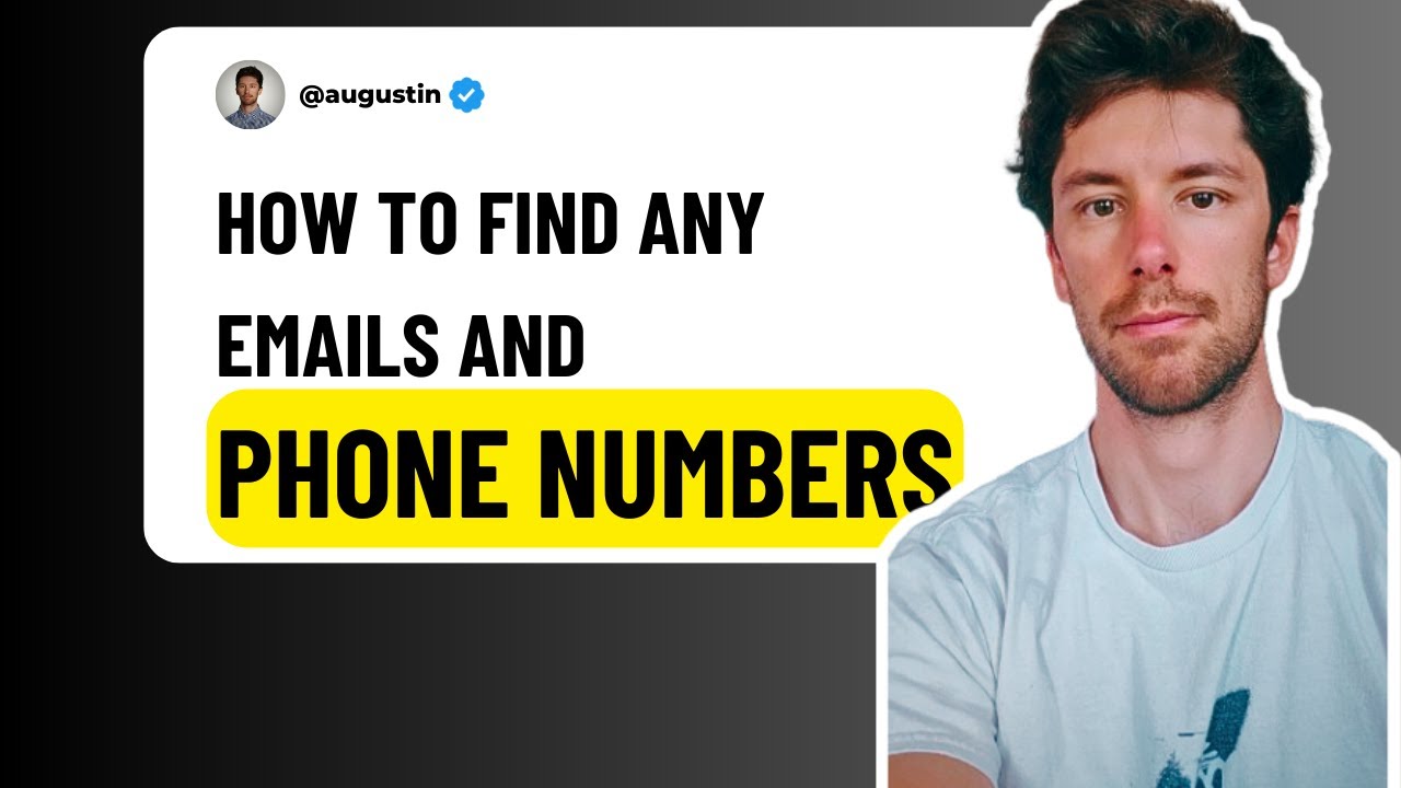 How to get phone numbers and emails from conference speakers - YouTube