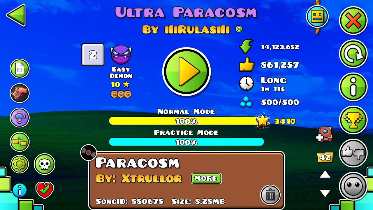 Geometry dash - Ultra Paracosm by iIiRulasiIi (easy demon + coins ...
