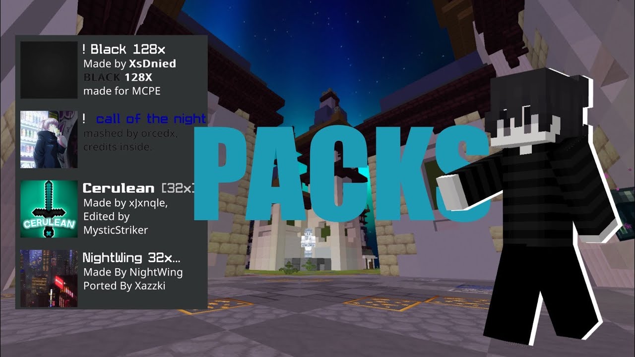 The perfect texture pack folder ( 15+packs) MCPE/MCBE - YouTube