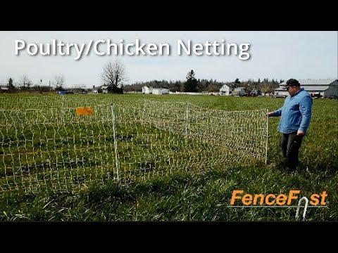 Poultry Netting | Set up and Take Down | Chicken Fencing - YouTube