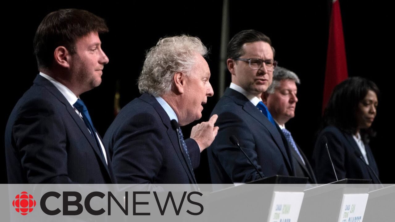 Front-runners clash in first unofficial leadership debate of ...
