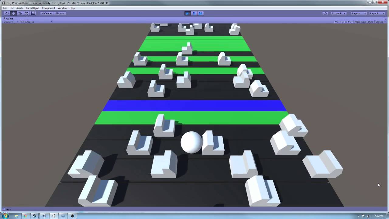 Crossy Road Clone in Unity. - YouTube