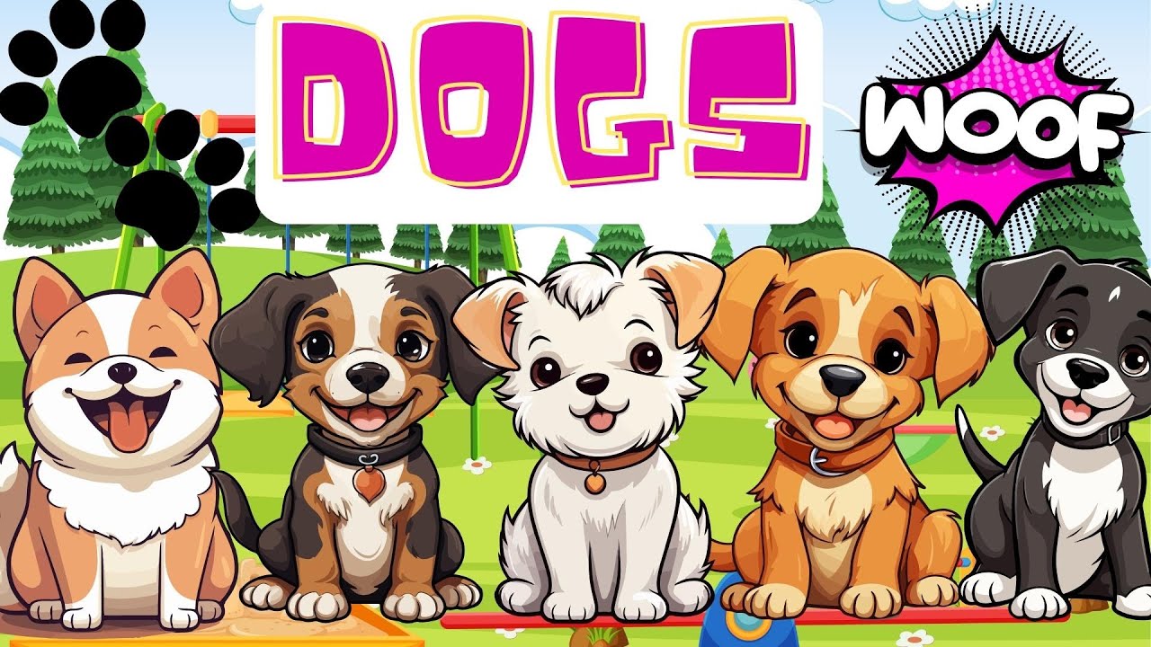 Dogs for kids | Types of dog breeds | Doggy discoveries - YouTube