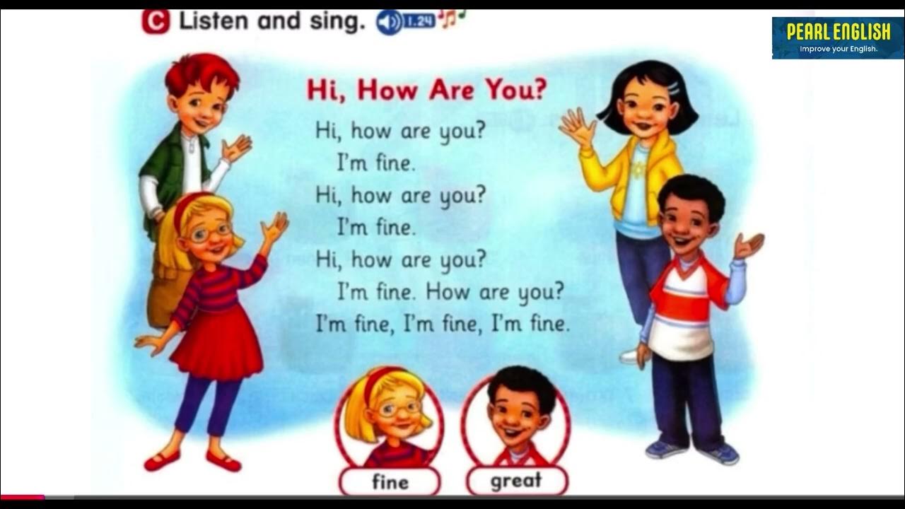 Hi, How Are You? | Fun English Song for Kids with Lyrics-Let's Go 1 ...