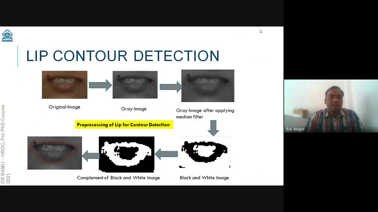 Lip Contour Detection for Visual Speech Recognition - YouTube