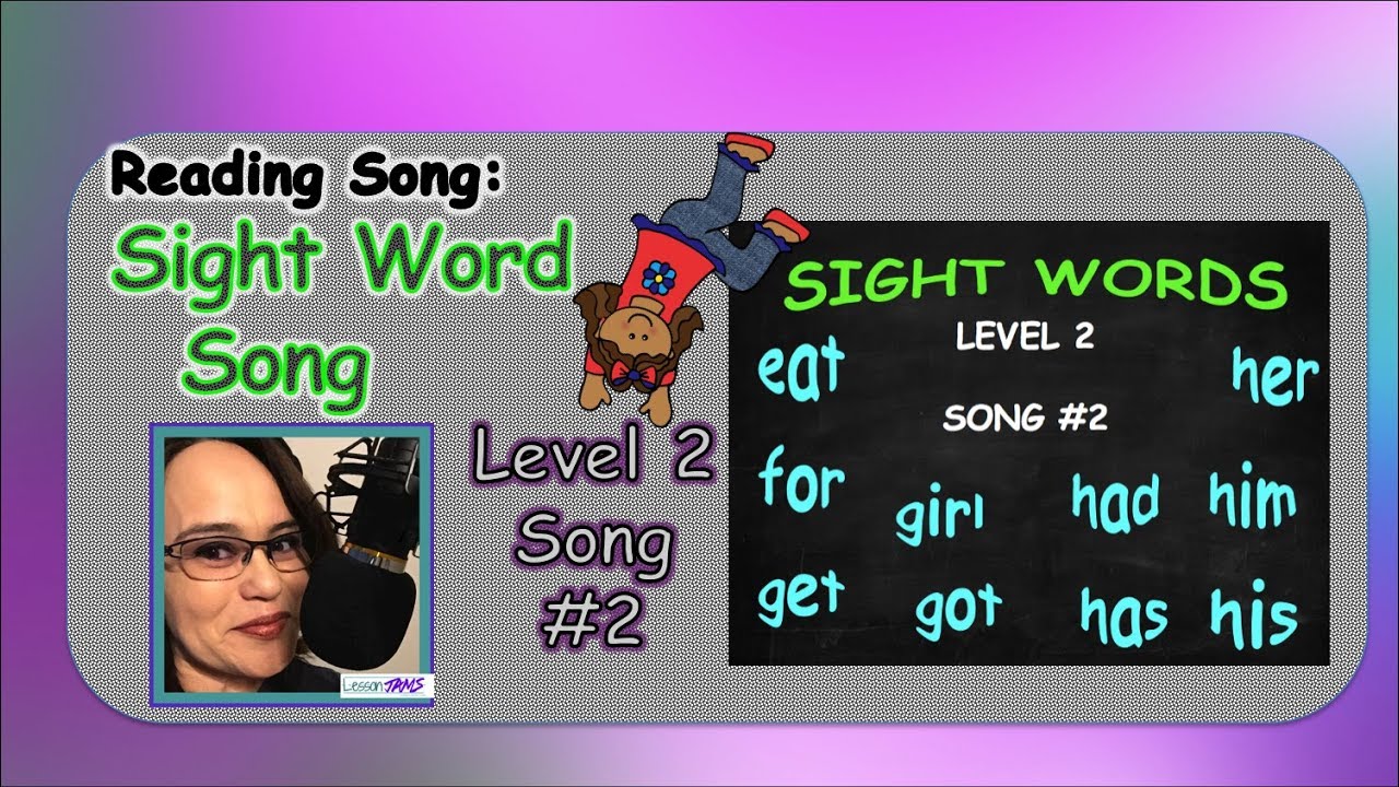 SIGHT WORD SONG - LEVEL 2 SONG #2 (Fountas & Pinnell) - YouTube