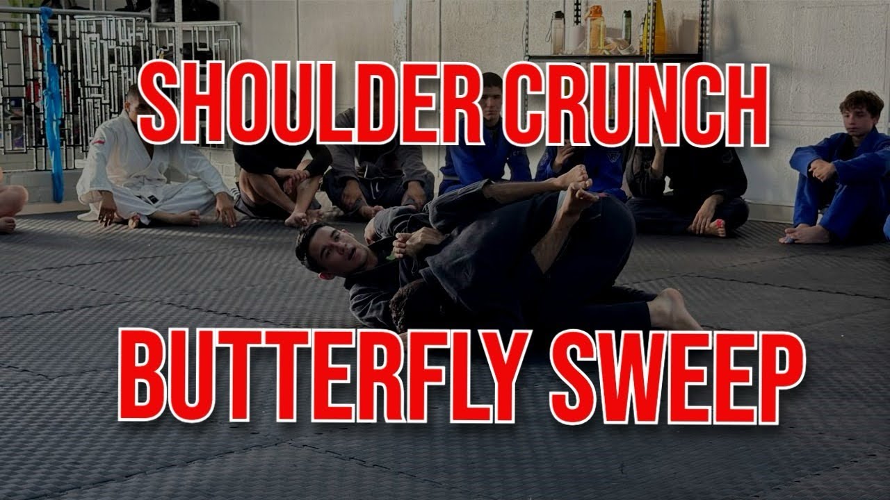 SHOULDER CRUNCH / BUTTERFLY SWEEP -Aufhen Jiu Jitsu - YouTube