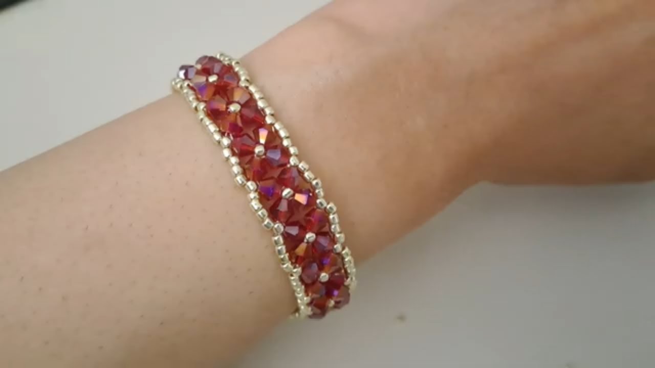 Easy seed bead bracelet tutorial/Beaded bracelet tutorial/How to make ...