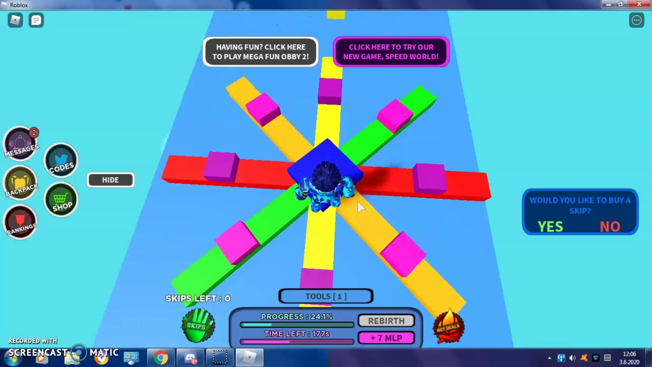 MEGA FUN OBBY CODES - YouTube
