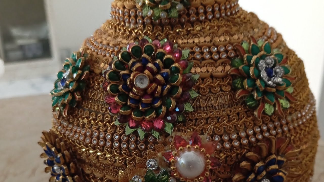 AMMAN KIREEDAM /HOW TO MAKE KIREEDAM / DECORATION - YouTube