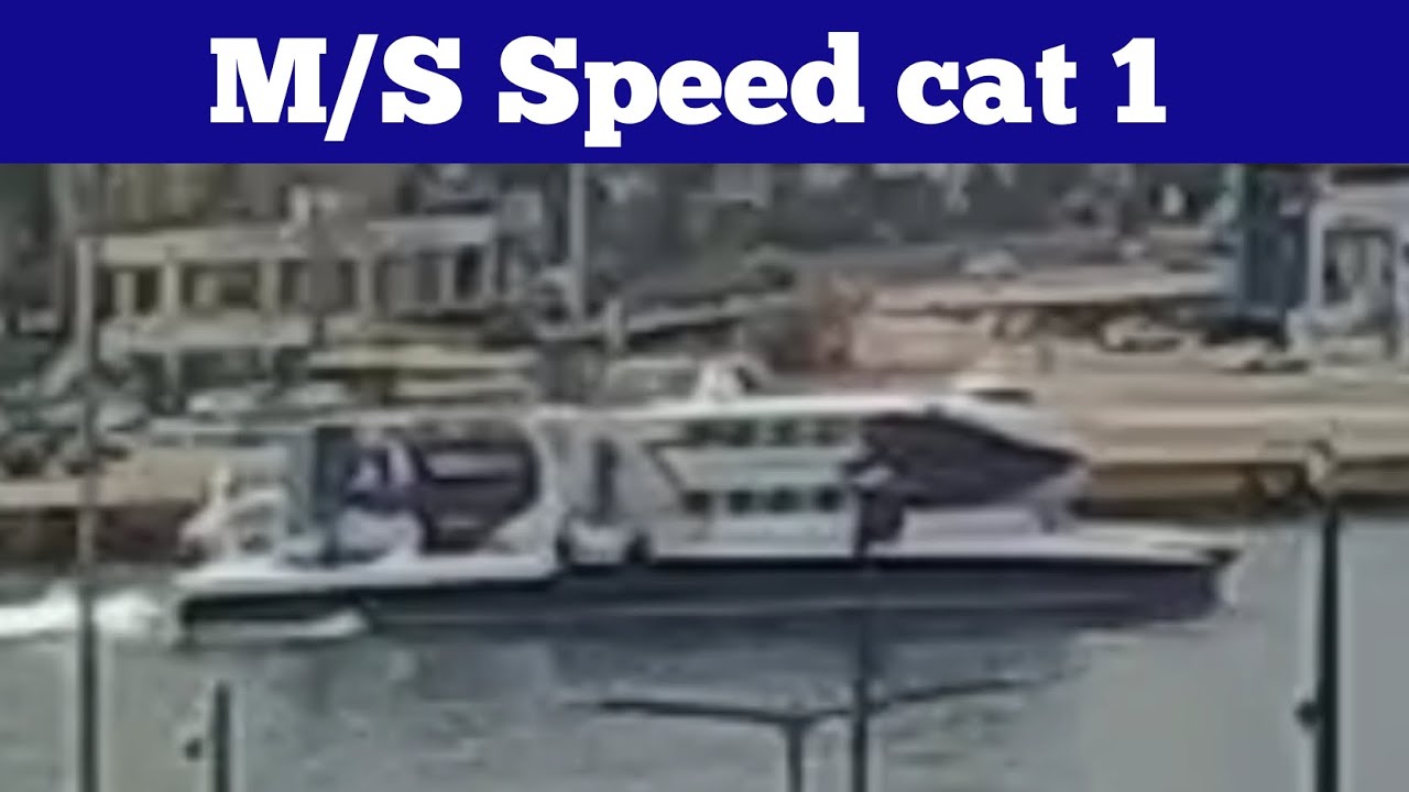 Alpha lines: M/S Speed cat 1 leaving Piraeus - YouTube