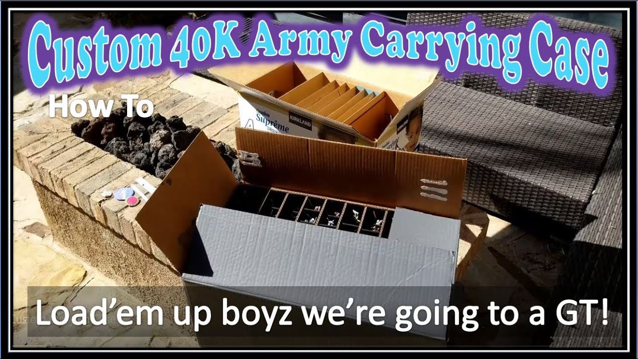 Cheap 40K Custom Miniature Carrying Case - YouTube