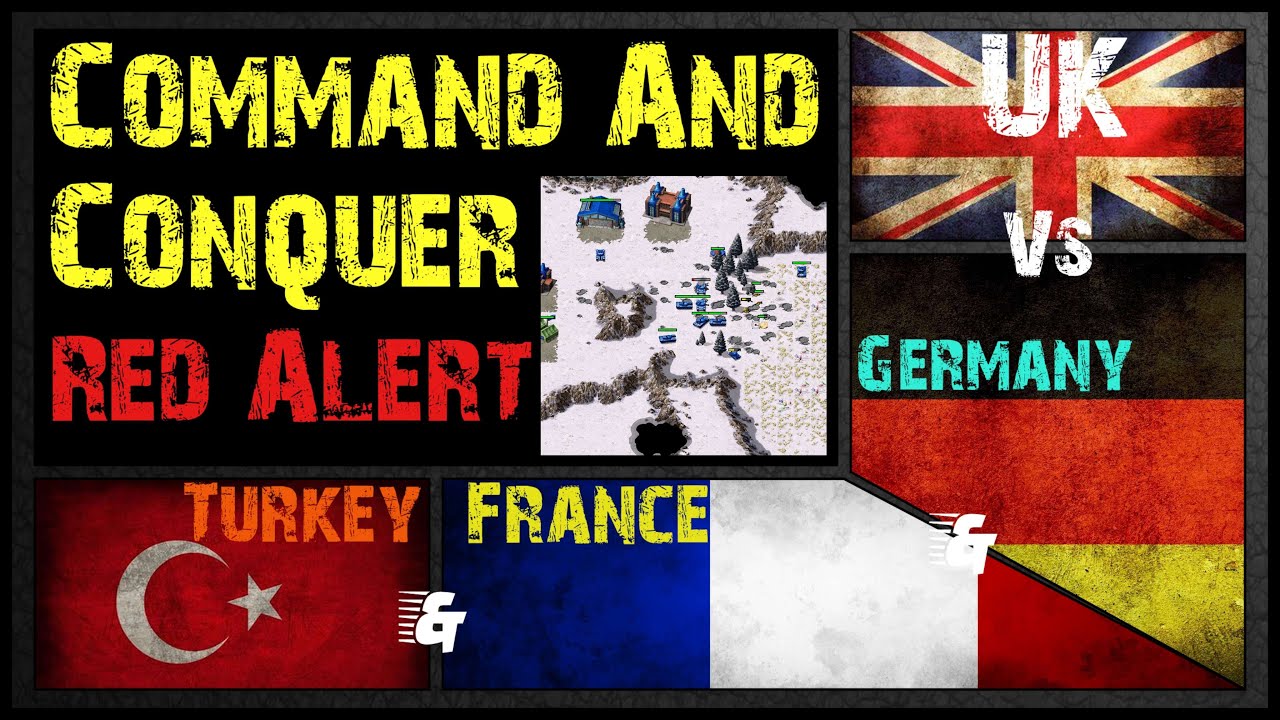 Red Alert - UK vs Germany France & Turkey - Map 7 (Hard) - YouTube