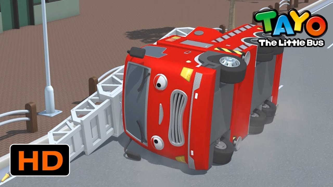 Tayo English Episodes l Fire truck is in danger! Help please! l Tayo ...