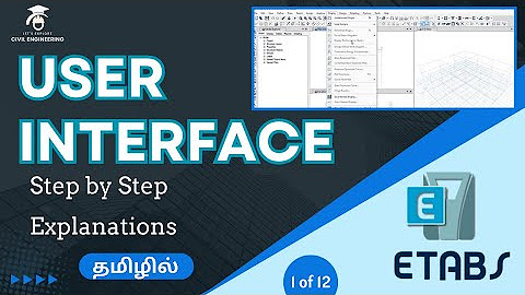 ETABS TUTORIAL Tamil - YouTube