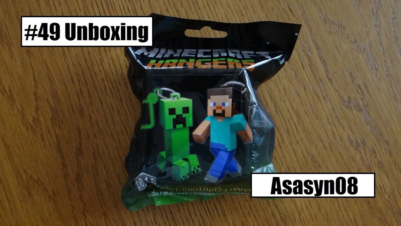 #49 Unboxing: Brelok Minecraft Hangers [PL] - YouTube