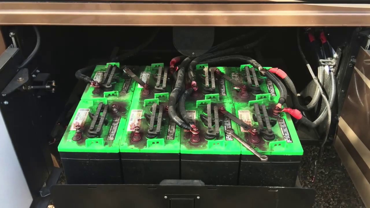 2000 Watt Solar 1200 Amp Hours Battery RV Power System - Newmar Class A ...