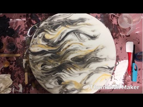 Resin art Painting flames - YouTube