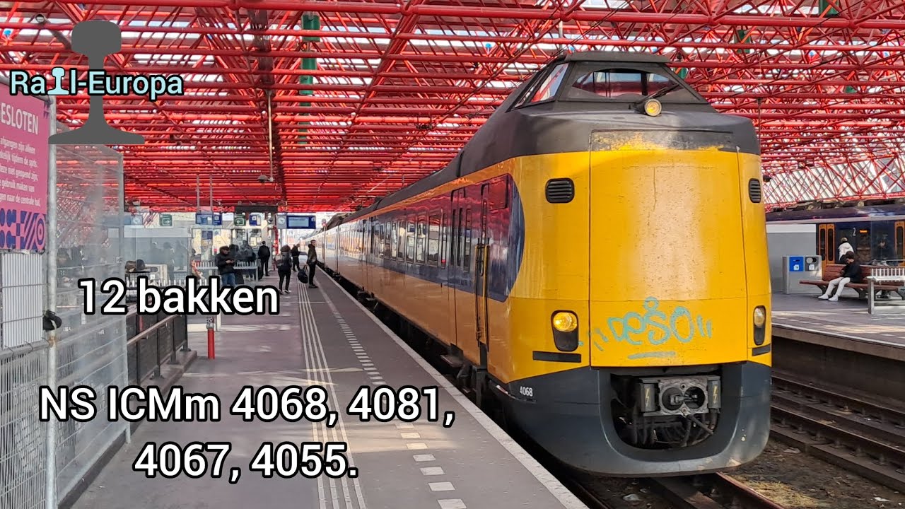 NS 4068, 4081, 4067 en 4055. Vertrekken als InterCity Amsterdam uit ...