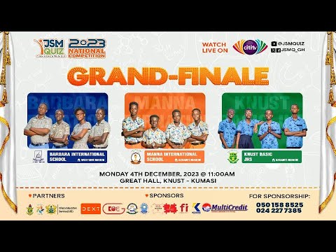 JUNIOR SCIENCE AND MATHS QUIZ || NATIONAL CHAMPIONSHIP || GRAND FINALE ...