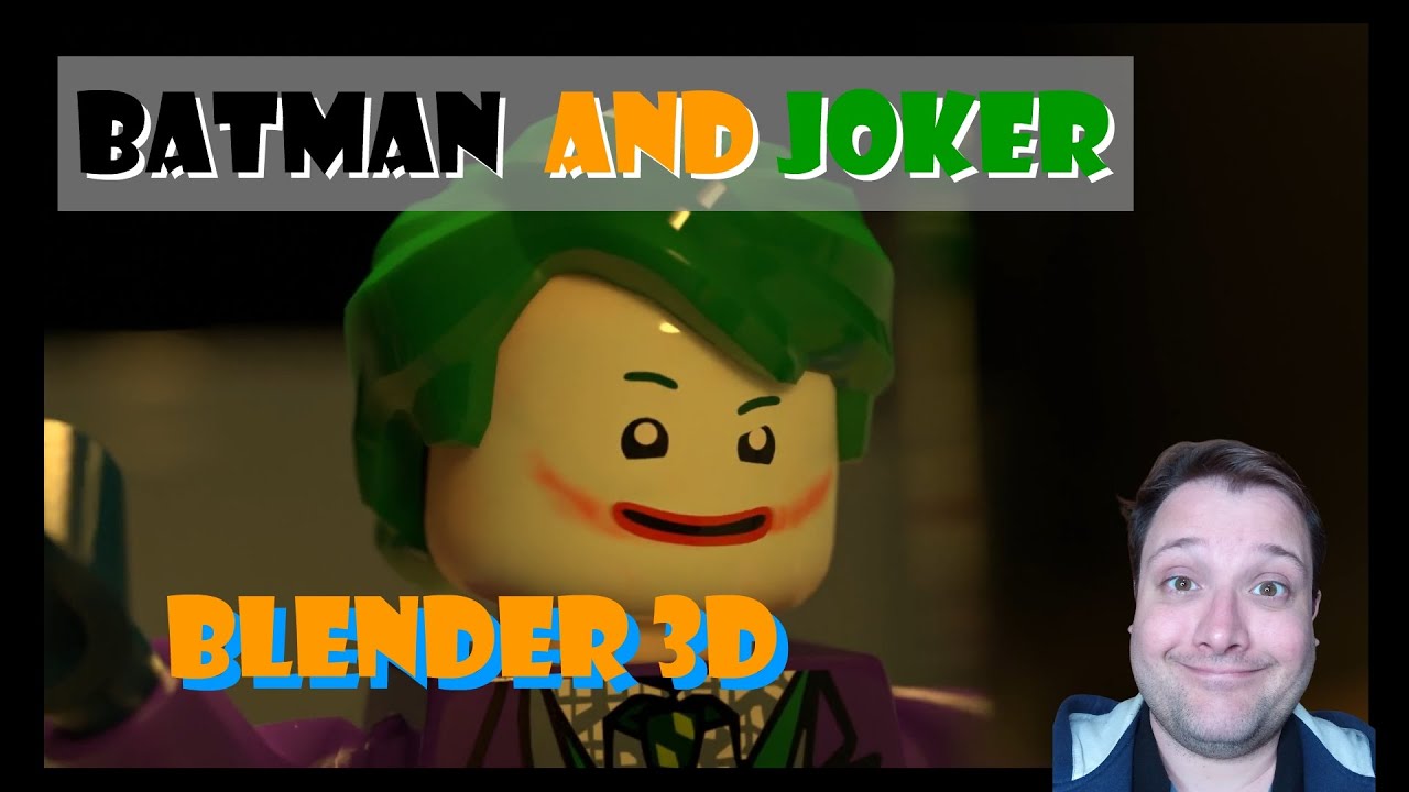 Batman and Joker Lego 3D Animation #blender3d #mecabricks #bricks #lego ...