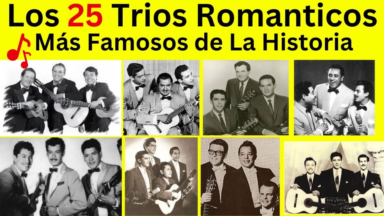 25 tríos de boleros románticos más Famosos de la Historia - YouTube