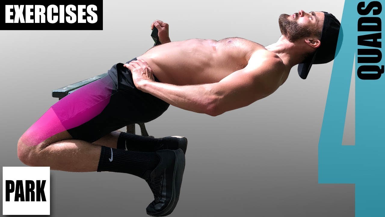 4 QUAD EXERCISES YOU CAN DO IN THE PARK - NO GYM - YouTube