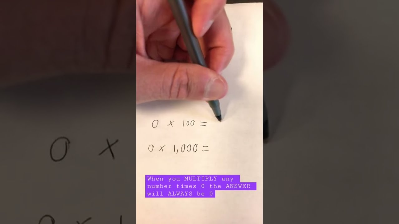 RULE For MULTIPLYING Any Number By 0 YouTube RULE For MULTIPLYING Any Number By 0 YouTube