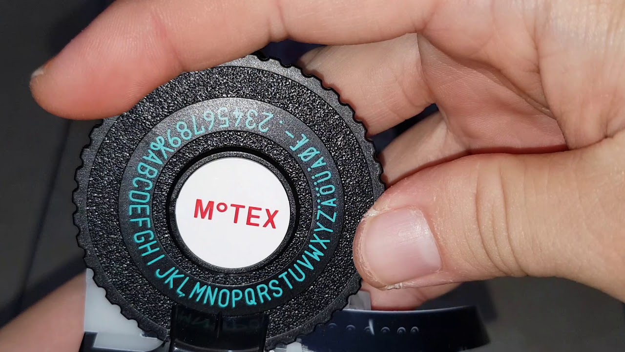 Label Maker Motex E-101 - YouTube