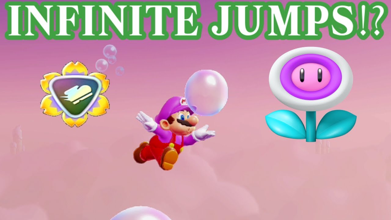 Jet Run + Bubble Power Up is Broken! - Mario Wonder Infinite Jumps ...