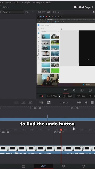 How To Undo In Davinci Resolve 18 Trending Short Shorts Viral Video Fyp Foryou Edit